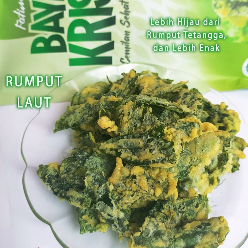 Jual Keripik Bayam Krispy Rasa Rumput Laut | Sehat Non Pengawet ...