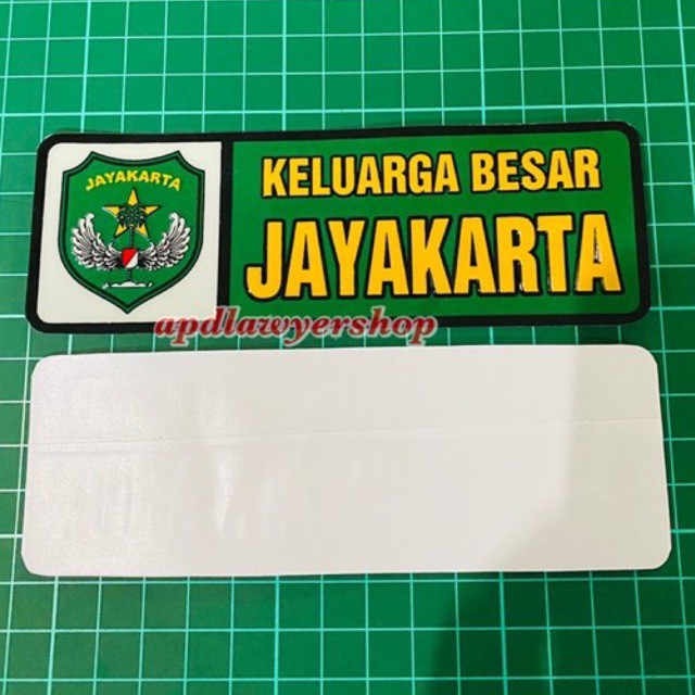 Jual Stiker Tempelan Sticker JAYAKARTA Panjang Vnyl Emboss Timbul 14 ...