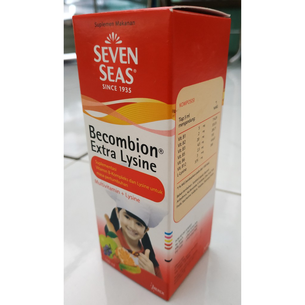 Jual BECOMBION EXTRA LYSIN - SYRUP 100 ML | Shopee Indonesia