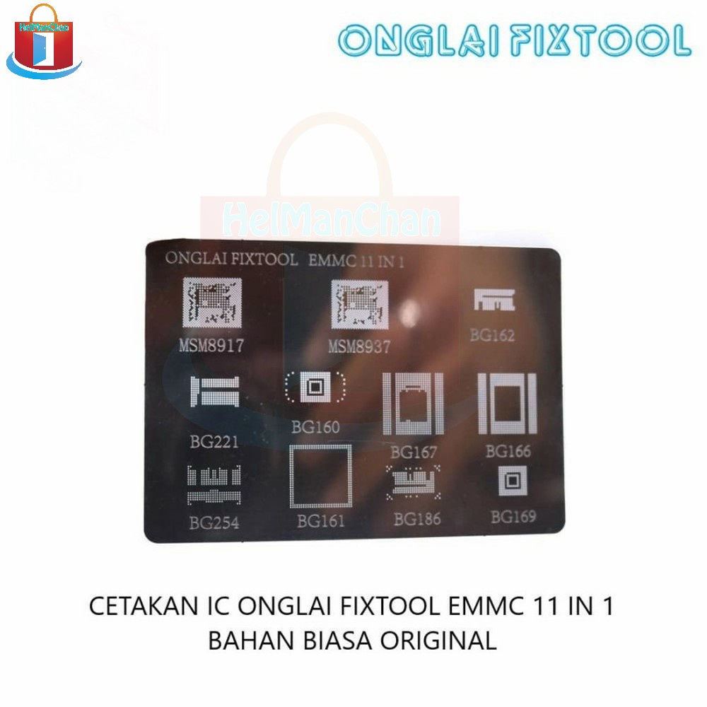 Jual CETAKAN IC ONGLAI FIXTOOL EMMC 11 IN 1 ORIGINAL | Shopee Indonesia