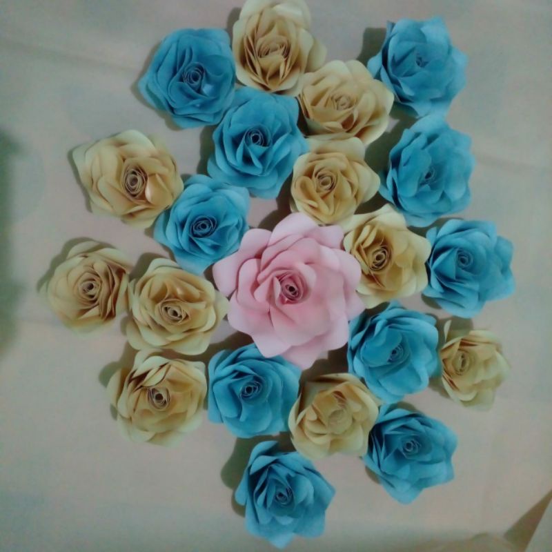 Jual Bunga Artificial Rose Paper Flower Bunga Mawar Bunga Kertas Mawar ...