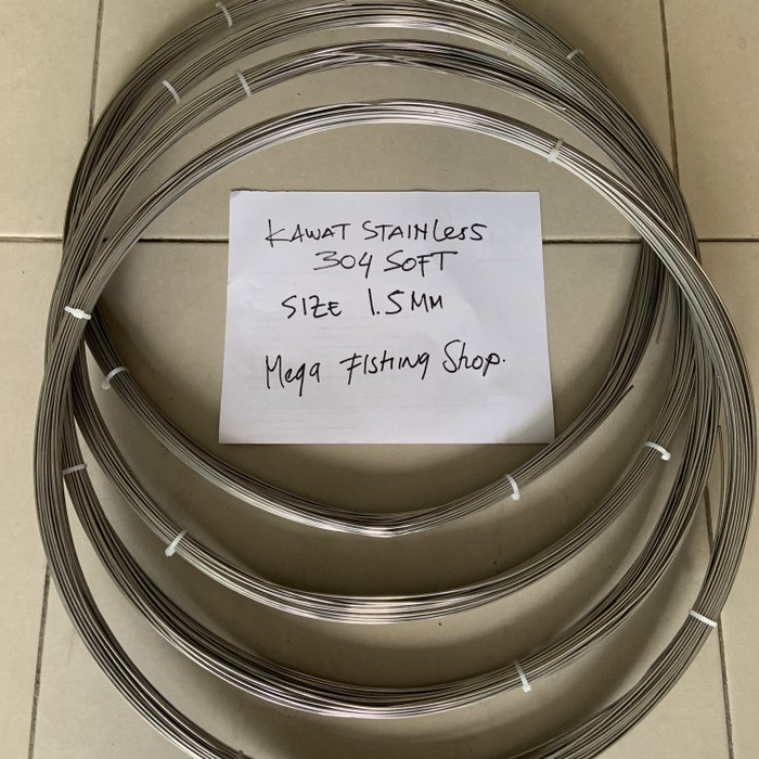 Jual Kawat Stainless 304 Soft & Hard Size 1,5mm Berat 1kg | Shopee Indonesia