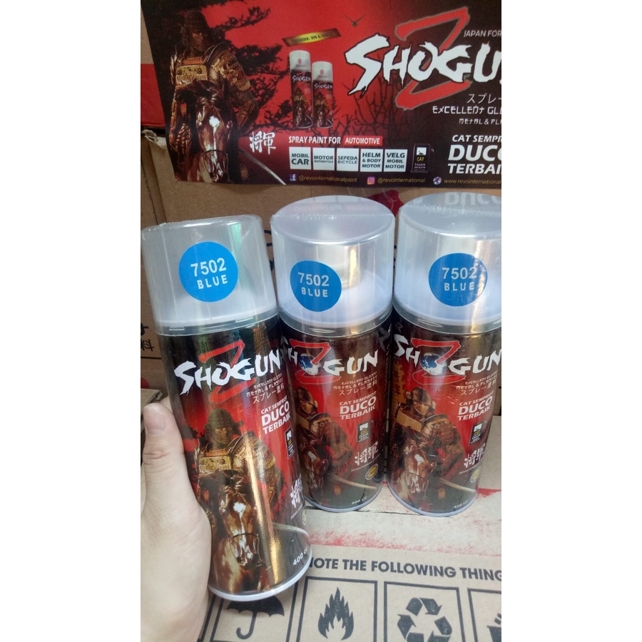 Jual Cat semprot duco shogunz pilok shogun 7502 blue 7502 400cc biru ...