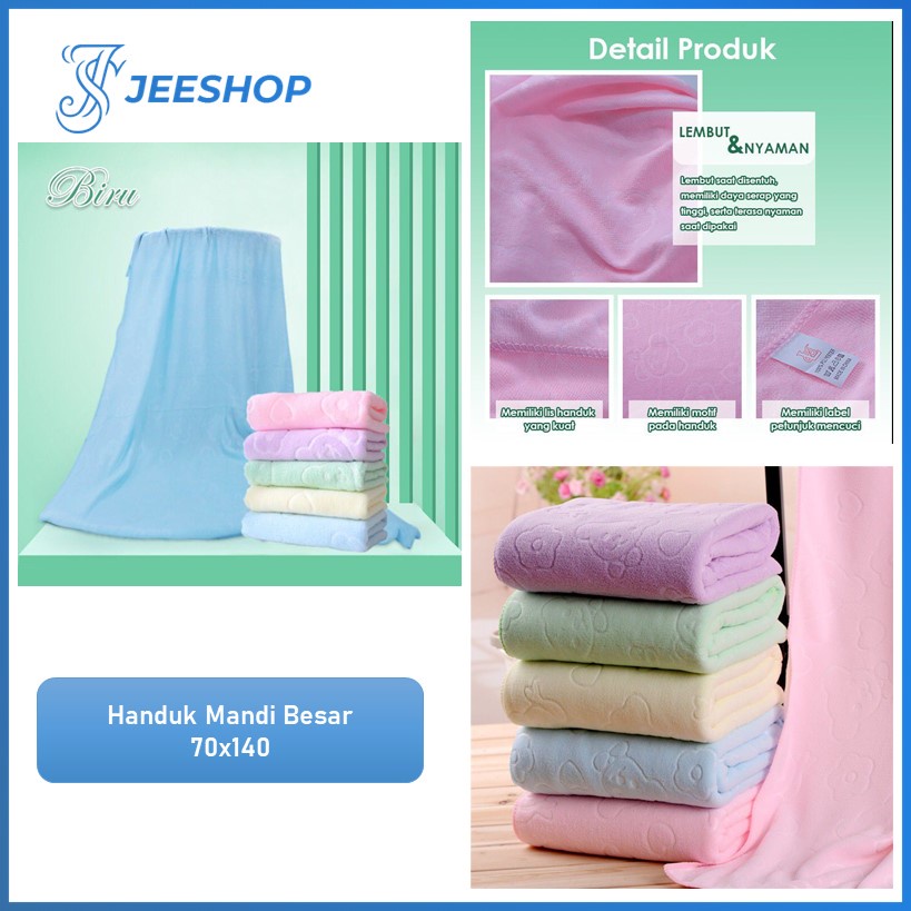Jual Handuk Mandi Besar Motif Bear Ukuran 70cmx140cm Handuk Mandi ...