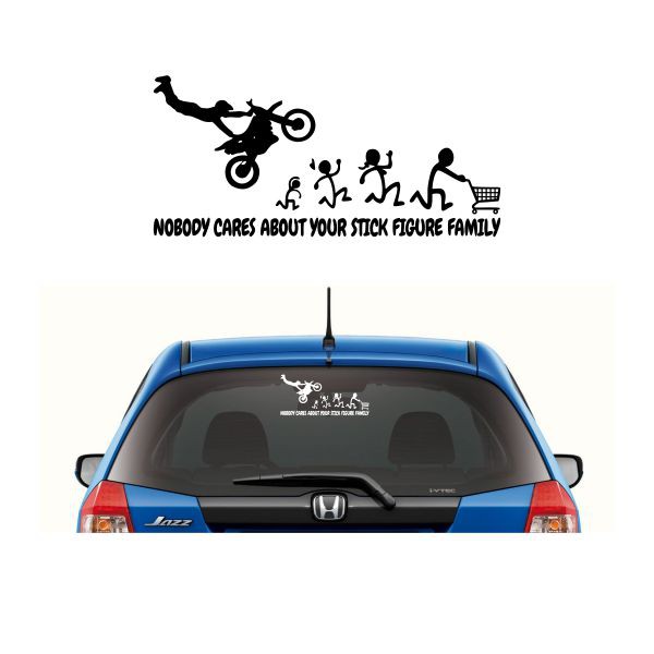 Jual Stiker Mobil - Sticker Nobody Cares About Your Stick Family 001 ...