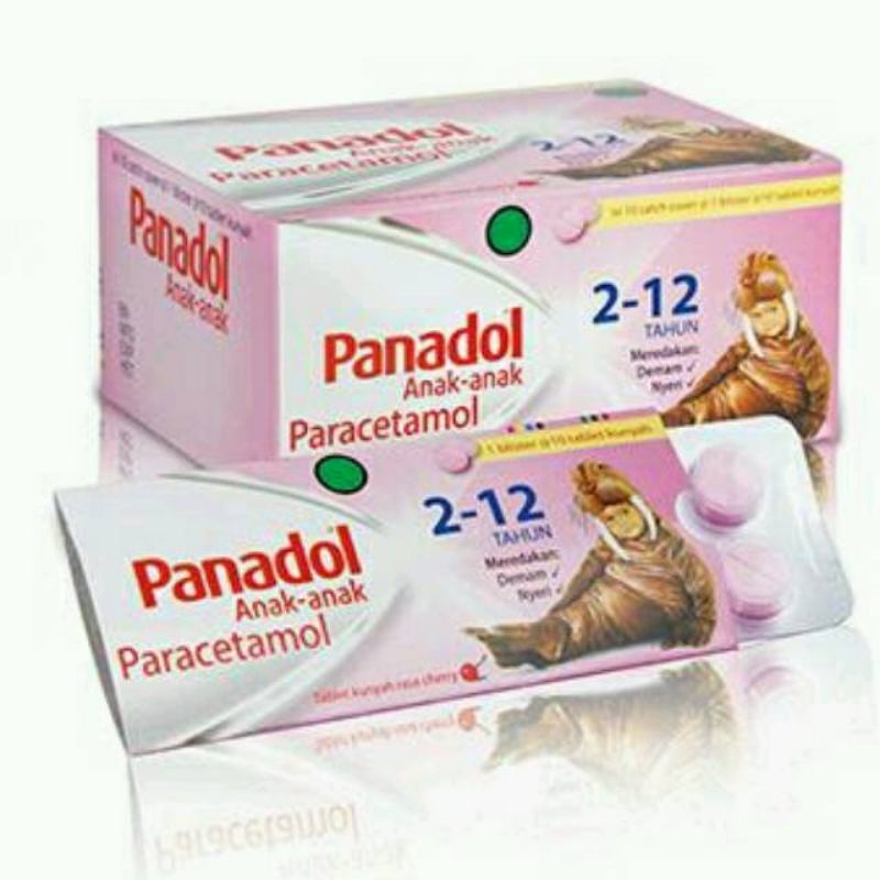 Jual PANADOL ANAK TABLET PANADOL ANAK CHEWABLE 1 STRIP 10 TABLET ...