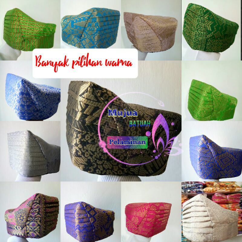 Jual Topi Minang Saluak Songket Pengantin Padang Marapulai | Shopee ...