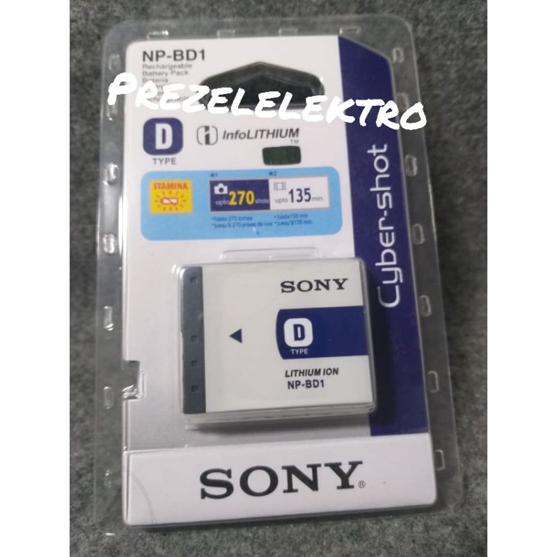 Jual Baterai SONY NP-BD1 (DSC-TX1, T500, T200, T700, T300 ) | Shopee Indonesia