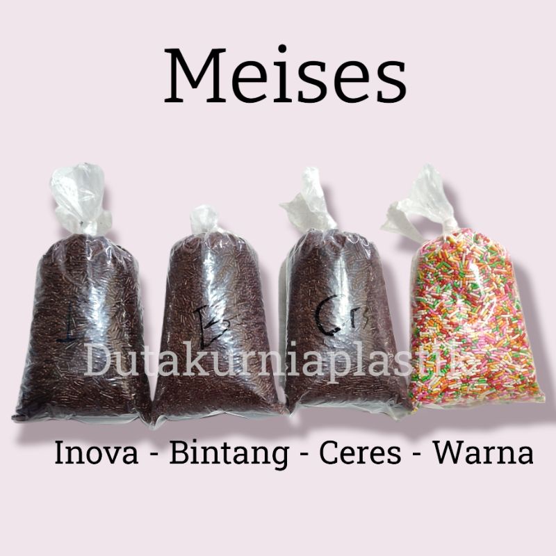 Jual Meises Coklat / Meses Warna Cokelat Butir Choco Rice Innova ...