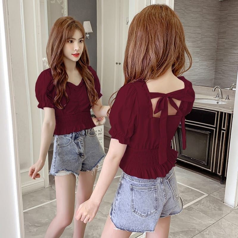 Jual RED CUTE TOP (NEW) | Shopee Indonesia