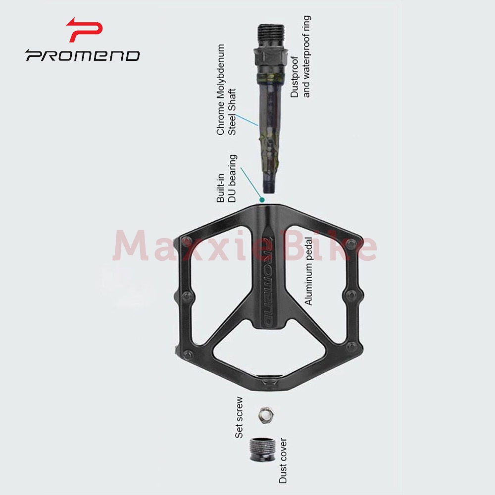 Jual PROMEND PD M29 Pedal Sepeda Bike Aluminum Alloy DU Bearing Pedals Tapak Lebar MTB Roadbike ...