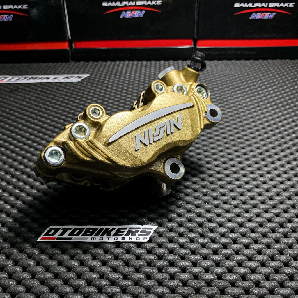 Jual KALIPER NISSIN SAMURAI BRAKE 4P 4 PISTON UNIVERSAL TANPA BREKET | Shopee Indonesia