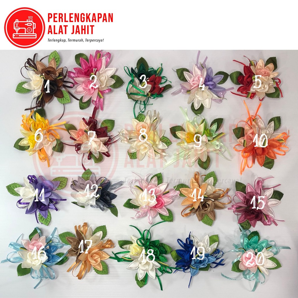 Jual Bunga Pro Laura, Aplikasi bunga, Aplikasi Baju, Aplikasi DIY ...