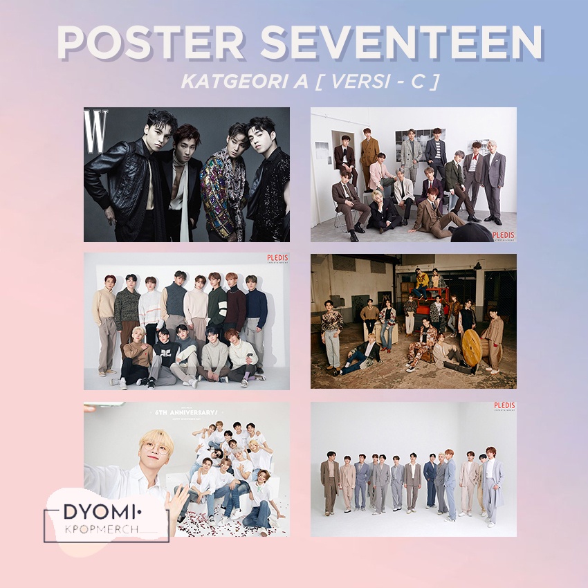 Jual POSTER SEVENTEEN, POSTER KPOP, SVT, CARAT, SEVENTEEN MERCH, KOREAN ...