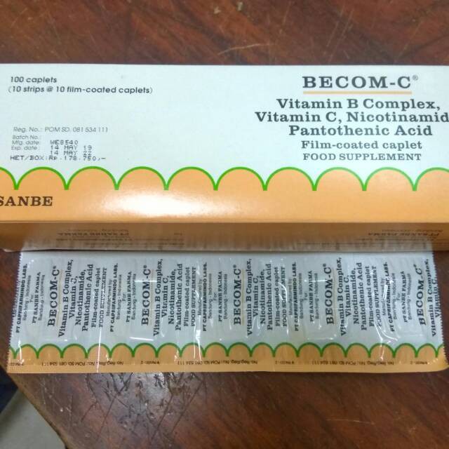 Jual Becom c box ( 1 box isi 10 strip @ 10 tablet ) | Shopee Indonesia