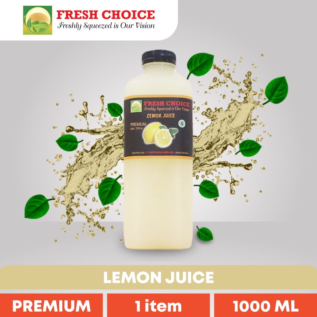 Jual Fresh Choice Jus Buah Jus Lemon Lemon Juice 1000 ML | Shopee Indonesia