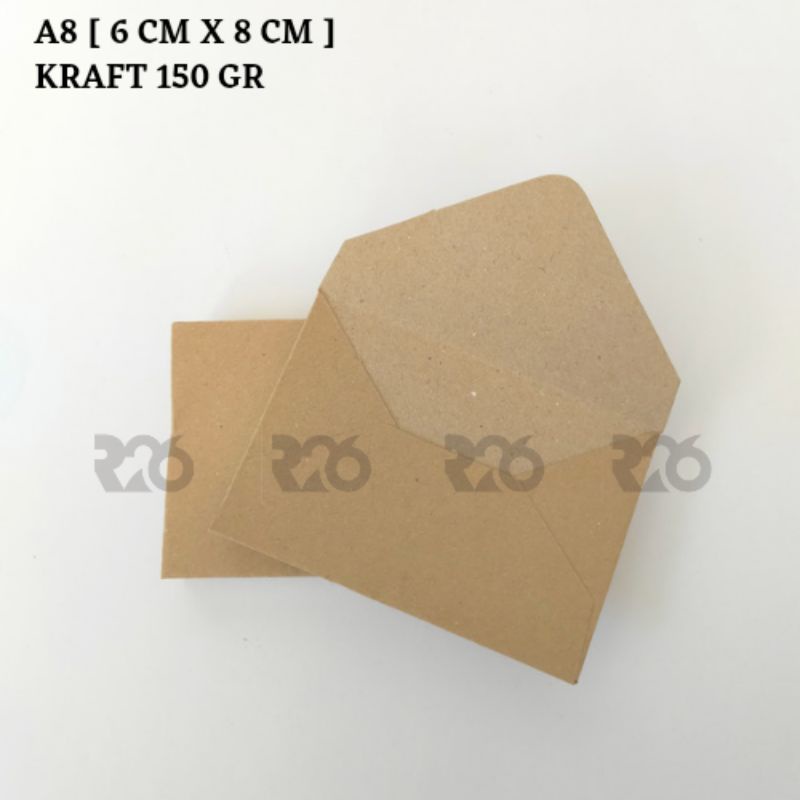 Jual A8 amplop vintage kraft | amplop kraft coklat 150 gr 6 x 8 cm ...