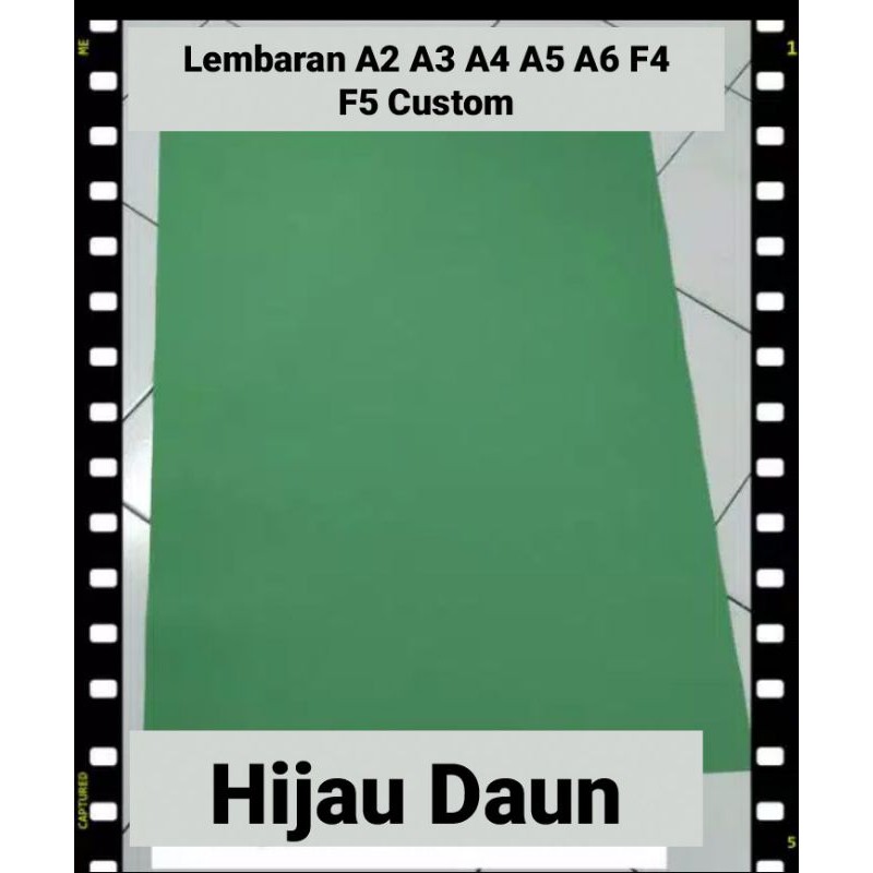 Jual Kertas Bc Manila Hijau Daun 160gsm Lembaran A2 A3 A3+ A4 A5 A6 F4 ...
