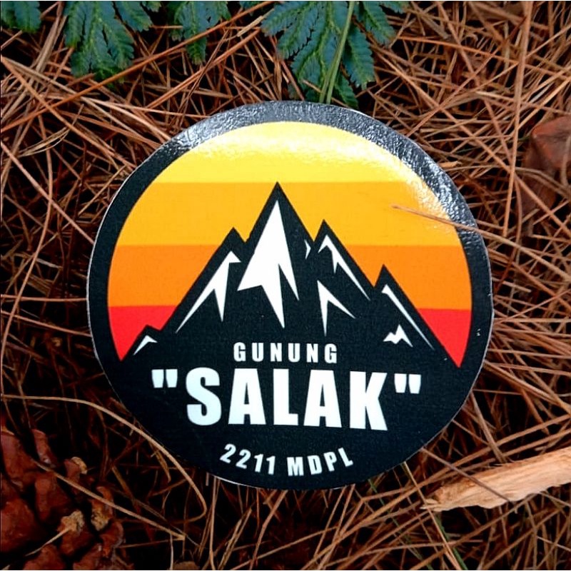 Jual STIKER GUNUNG SALAK / TEMPELAN HELM KACA AKSESORIS PENDAKI GUNUNG ...