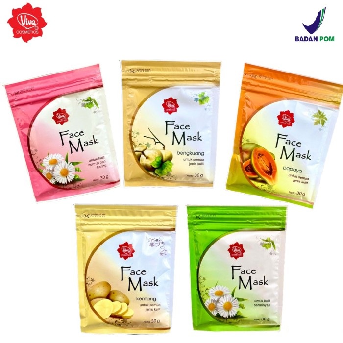 Jual VIVA FACE MASK Masker Wajah Sachet - 30 gr | Shopee Indonesia