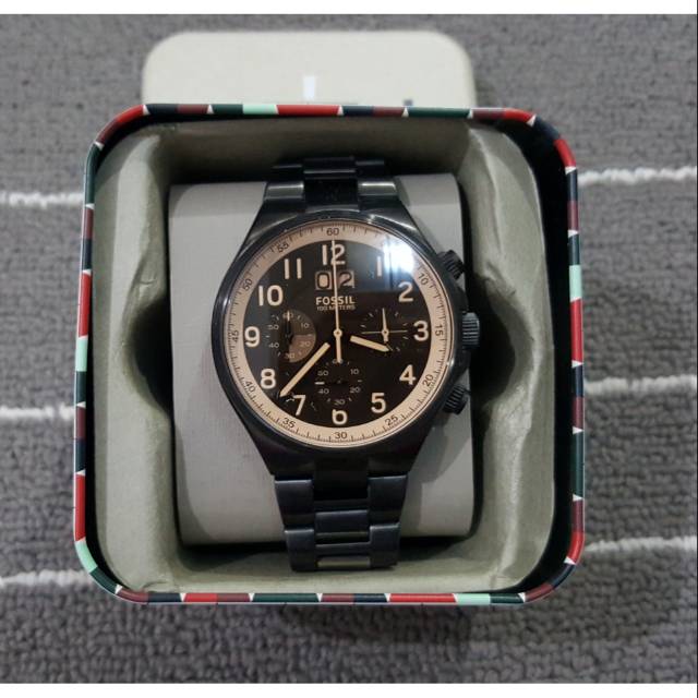 Jual Fossil Qualifier Chronograph Black - CH2910 | Shopee Indonesia