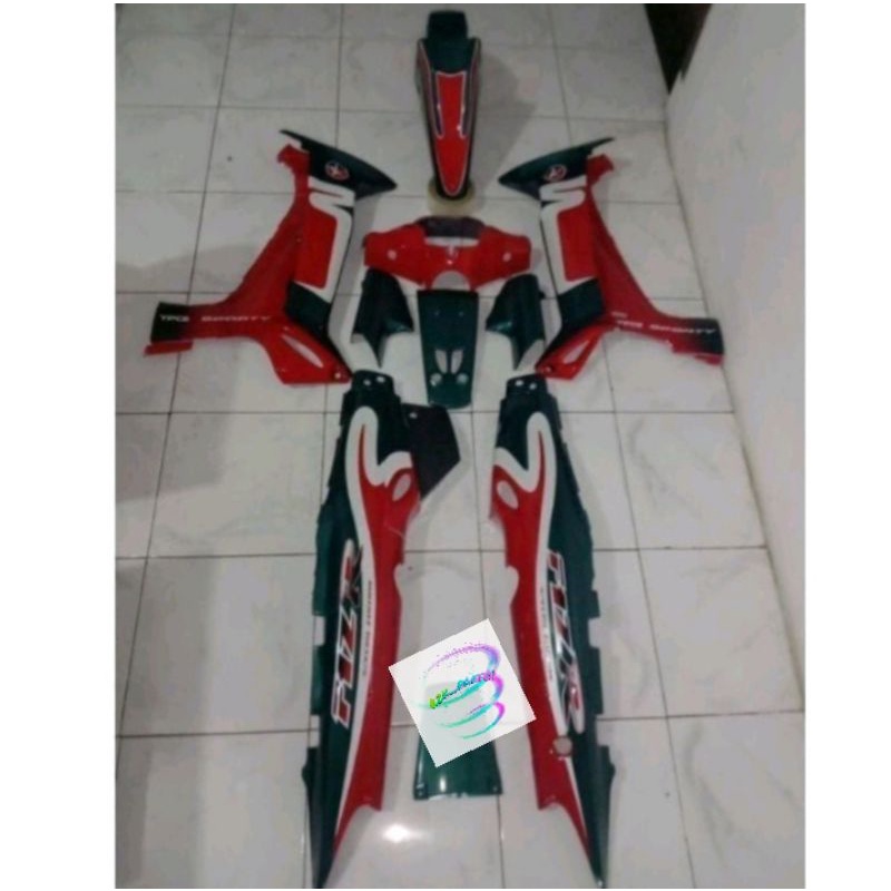 Jual Cover Body Fizr F1zr Caltex Hijau Merah Full Set Halus Cover Bodi ...