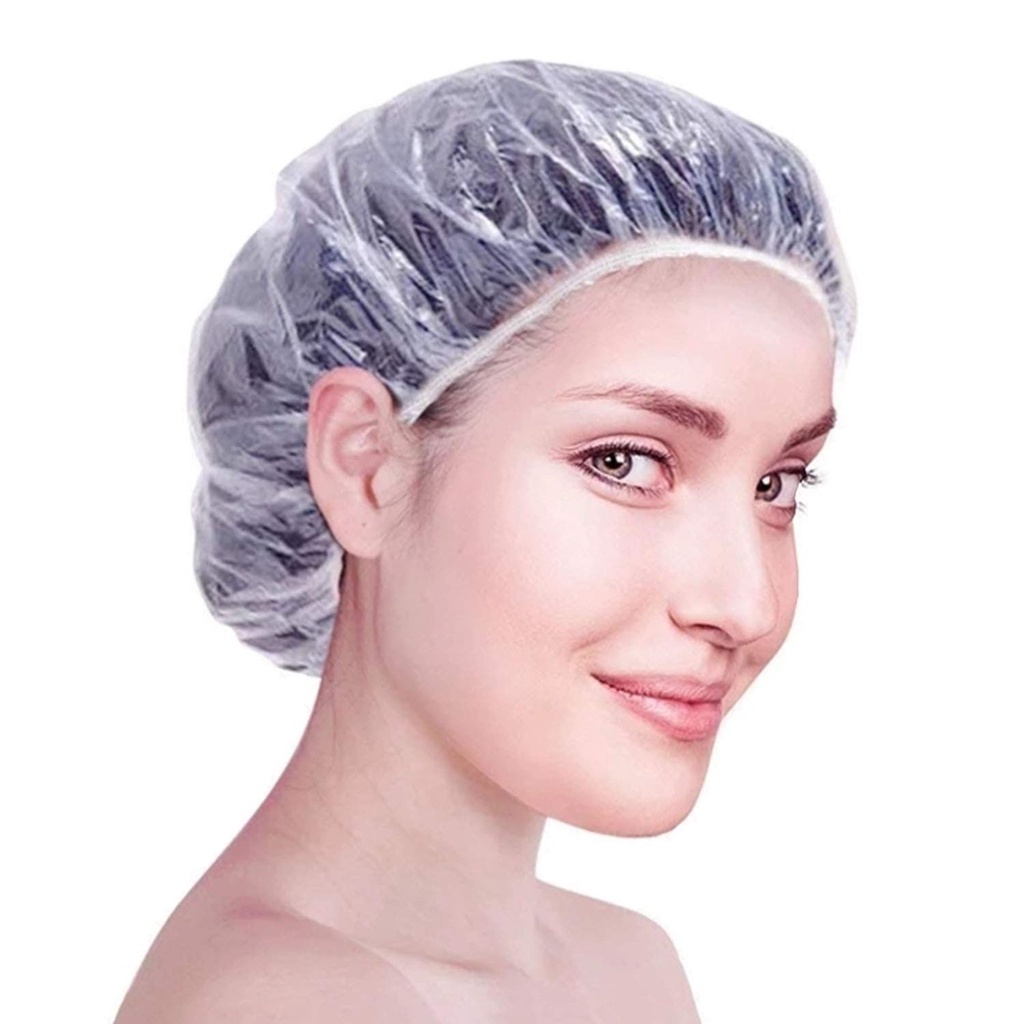 Jual Topi mandi PLASTIK Showercap keramas hotel Shower cap Penutup ...