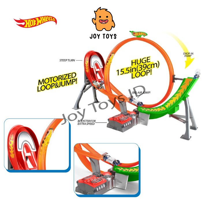Jual Track Hotwheels Motorized Loop dan Jump Power Shift Raceway ...