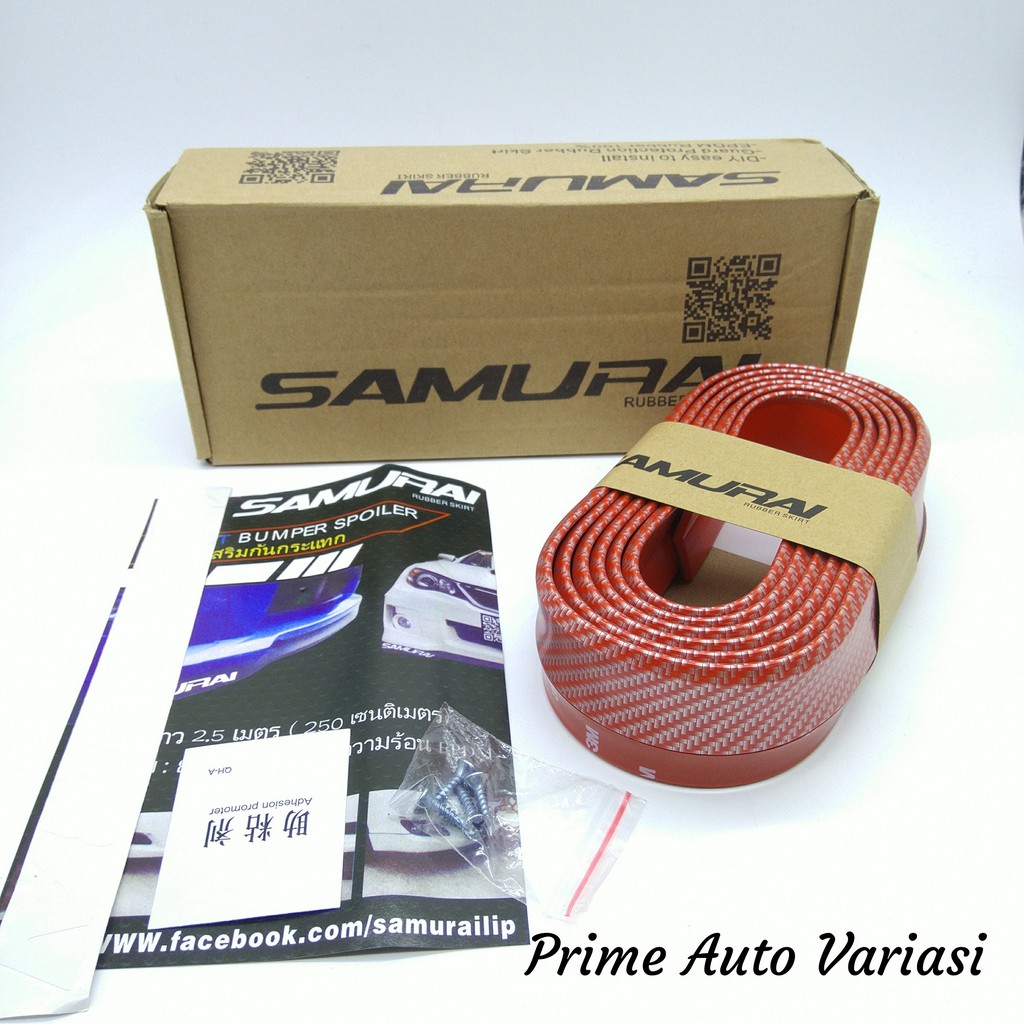 Jual Lips Bumper Samurai Carbon / Lips Bemper Universal Ductail Bagasi ...