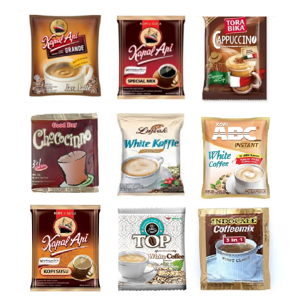Jual KOPI (Kapal Api, Tubruk Gajah, Top Coffe, Nescafe) Sachet dan ...