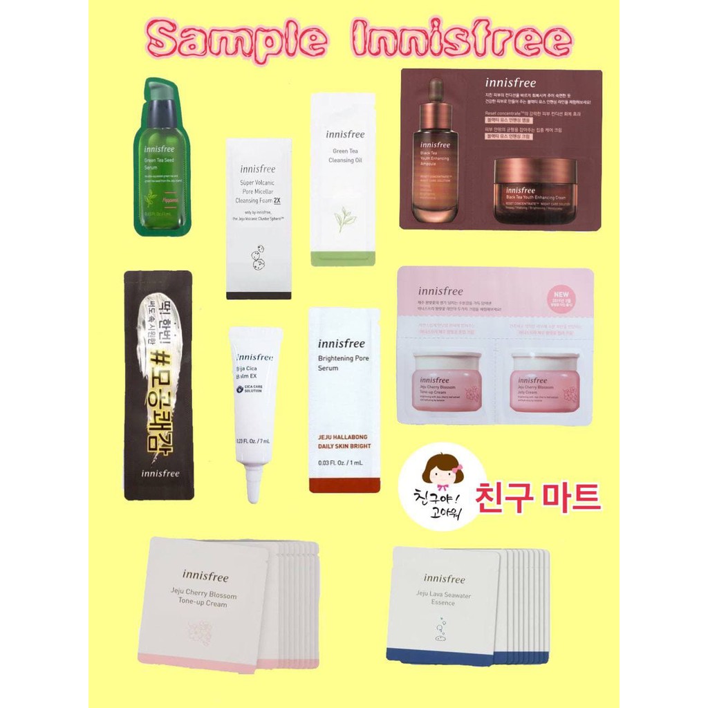 Jual [ CM READY STOCK ] Sample Innisfree Sachet For Trial Kit ( Banyak ...