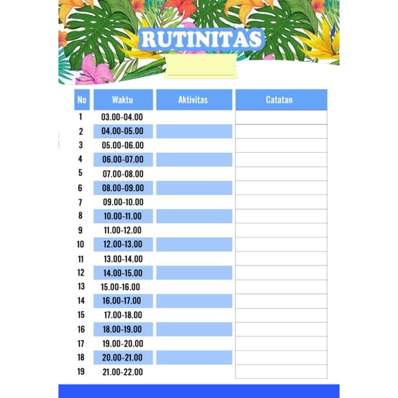 Jual Poster Jadwal Rutinitas / aktifitas sehari-hari | Shopee Indonesia