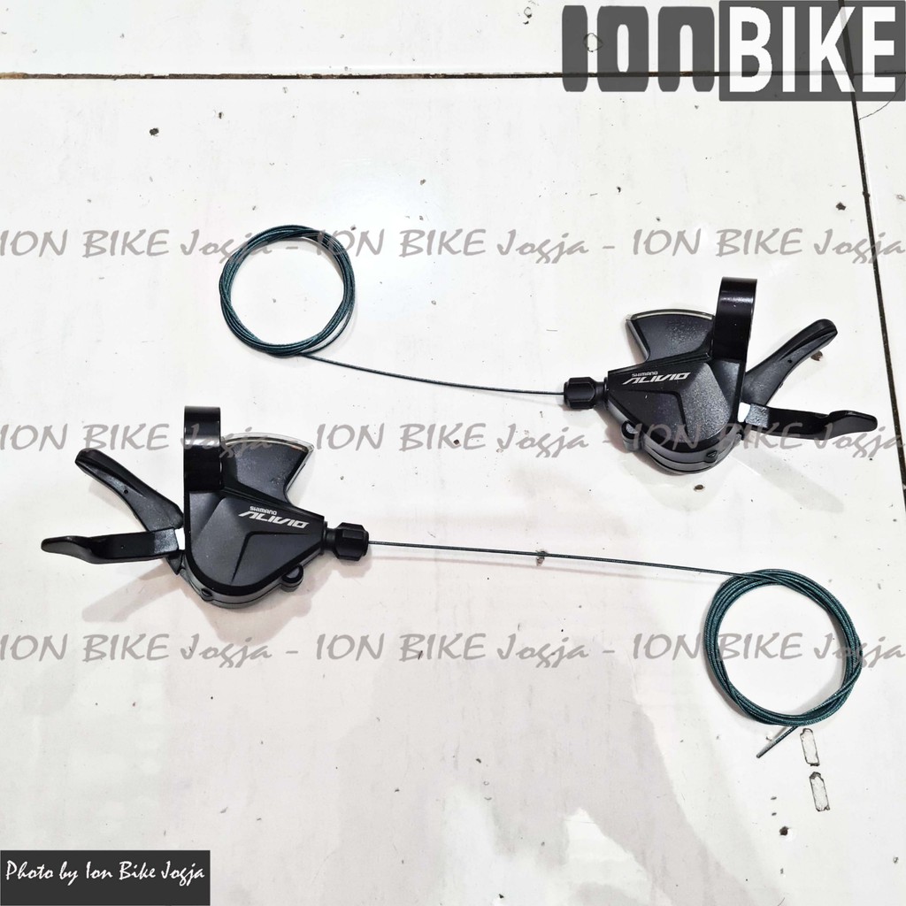 Jual sepasang shifter alivio M3100 3 x 9 speed - shifter M 3100 9 speed ...
