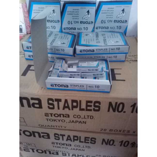 Jual Isi Staples ETONA No. 10 per 1 box | Shopee Indonesia