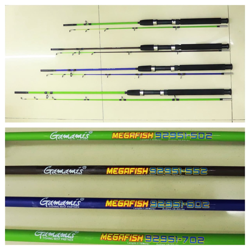 Jual Gamamis mega fish rod bahan fiber solid | Shopee Indonesia