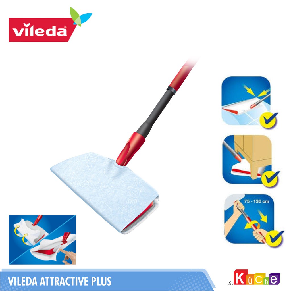Jual Vileda Lap Lantai Sekali Pakai 2 Sisi - Attractive Plus System ...