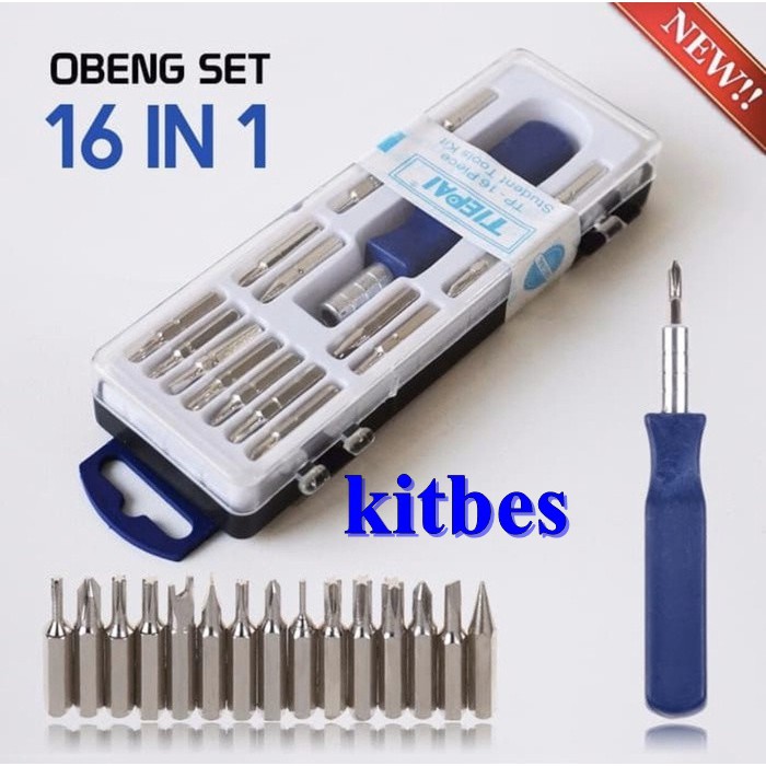 Jual OBENG SET 16 IN 1 - OBENG HP UNIVERSAL ALL 16 IN 1 - TOOLS OBENG ...