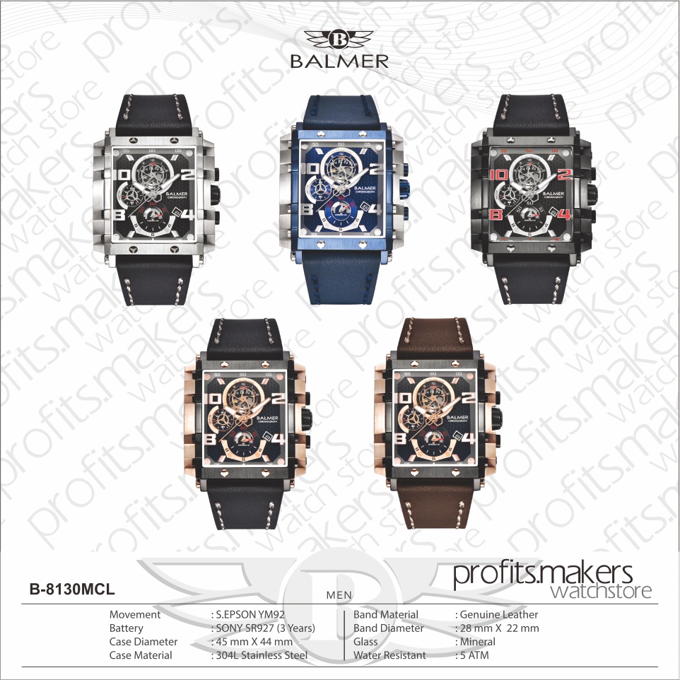 Jual BALMER Watch B8130MCL / B 8130 MCL / B-8130MCL Jam Tangan Leather ...