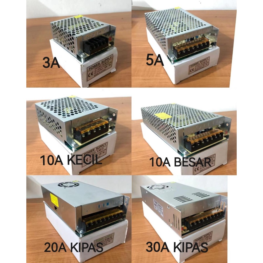 Jual Power Supply Adaptor Switching Trafo LED Strip 3A/5A/10A/15A/20A/30A | Shopee Indonesia