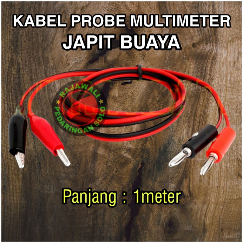 Jual KABEL MULTIMETER JEPIT MULTITESTER PROBE CAPIT BUAYA | Shopee ...