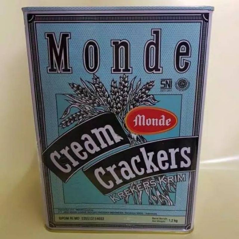 Jual Monde Cream Crackers 1200gr - Biskuit Kaleng Monde | Shopee Indonesia
