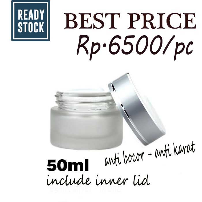 Jual Pot Cream 50ml Pot Krim 50gram Botol Kosmetik 50 ml Kemasan Cream ...