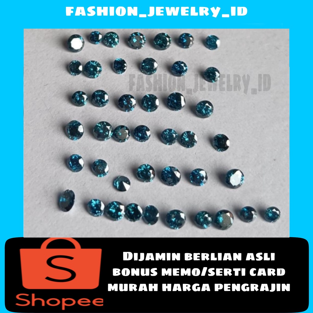 Jual Berlian biru ecer natural blue diamond | Shopee Indonesia