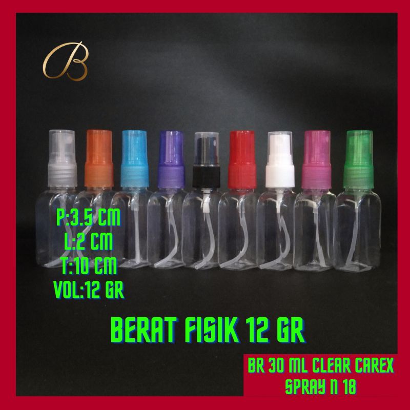 Jual BOTOL 30 ML CAREX SPRAY N 18 | Shopee Indonesia
