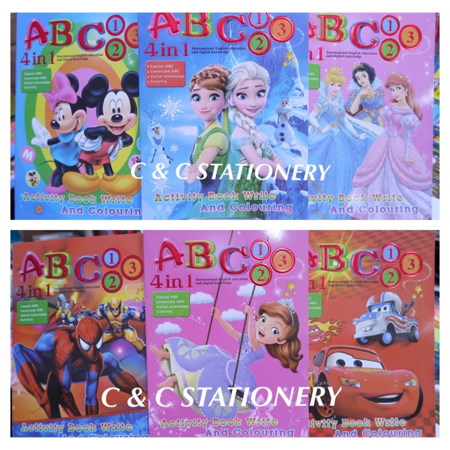 Jual Buku Belajar Menulis / Berhitung / Buku Edukasi Karakter Disney ...