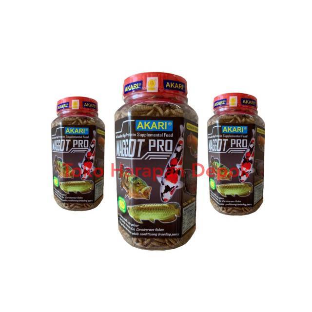 Jual AKARI MAGGOT PRO 130GR ulat ulet kering dry dried larvae makanan ...