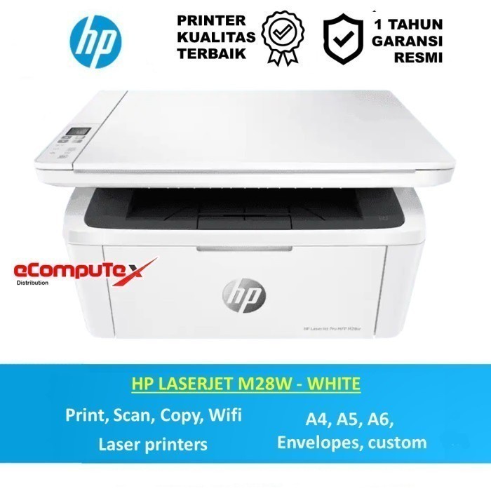 Jual PRINTER HP LASERJET M28W ALL IN ONE WIRELESS / HP LASER JET M 28 W ...