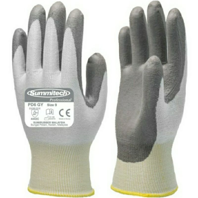 Jual Summitech Cut Resistance Gloves PD6 GY Sarung Tangan Safety ...