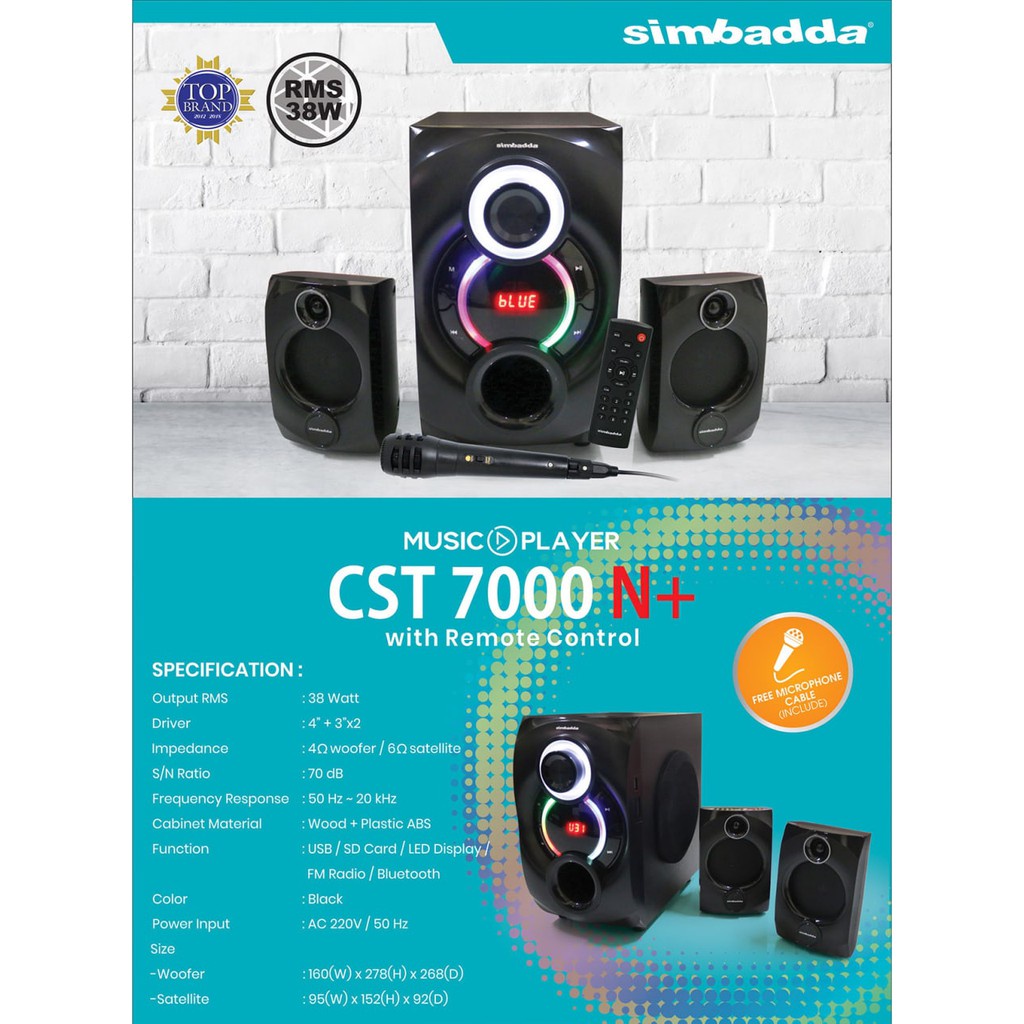 Jual Speaker Simbadda CST 7000 N+ Subwoofer & Bass | Shopee Indonesia