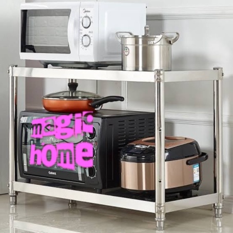 Jual Unik Stainless Rak dapur 2 tingkat Magicom rice cooker microwave ...